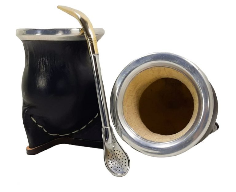 Mate uruguayo boca ancha con bombilla | Blaqueria Kasa